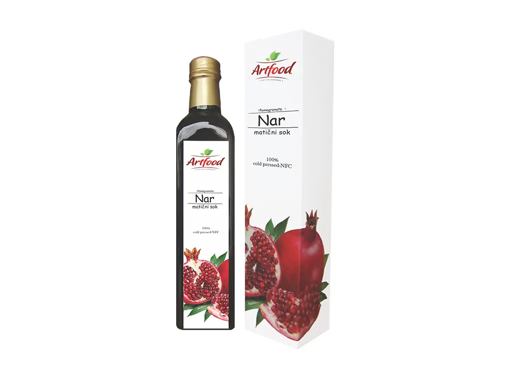 Artfood Matični voćni sok, 100% Nar, 500ml