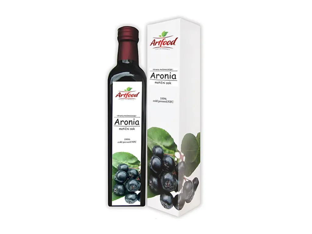Artfood Matični voćni sok, 100% Aronija, 750ml