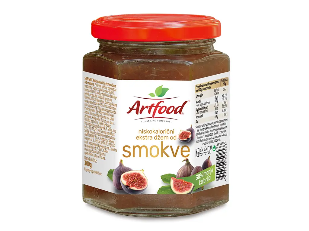 Artfood Niskokalorični džem od smokve, 300g