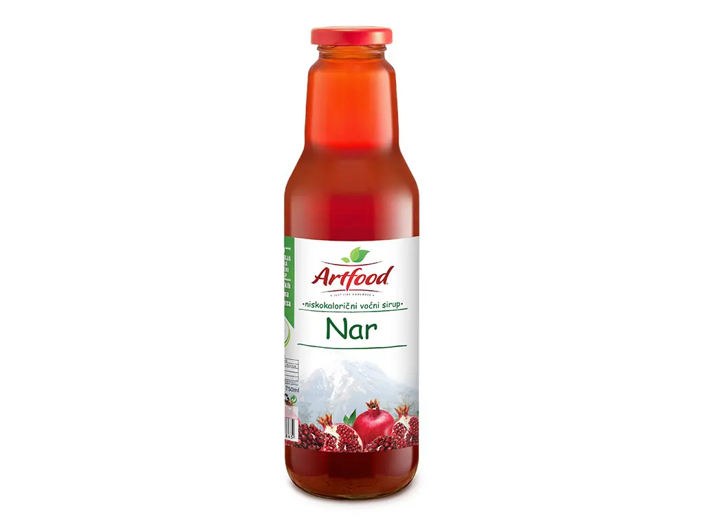 Artfood Niskokalorični voćni sirup nara, 750ml