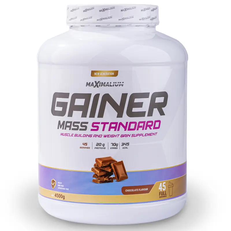 Maximalium Gainer Mass Standard, Čokolada, 4500g