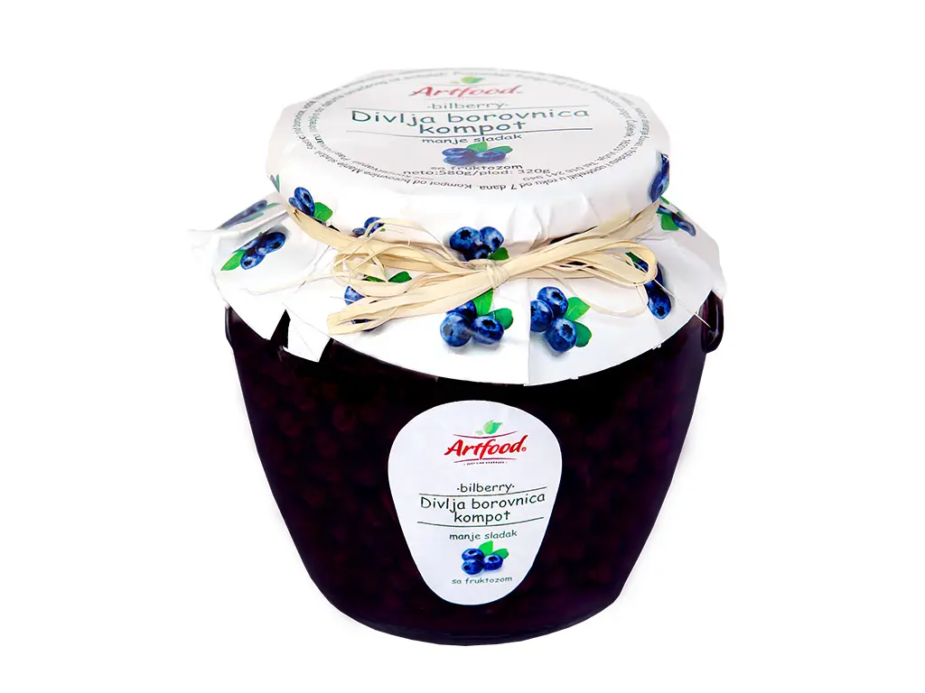 Artfood Kompot od divlje borovnice, 580g