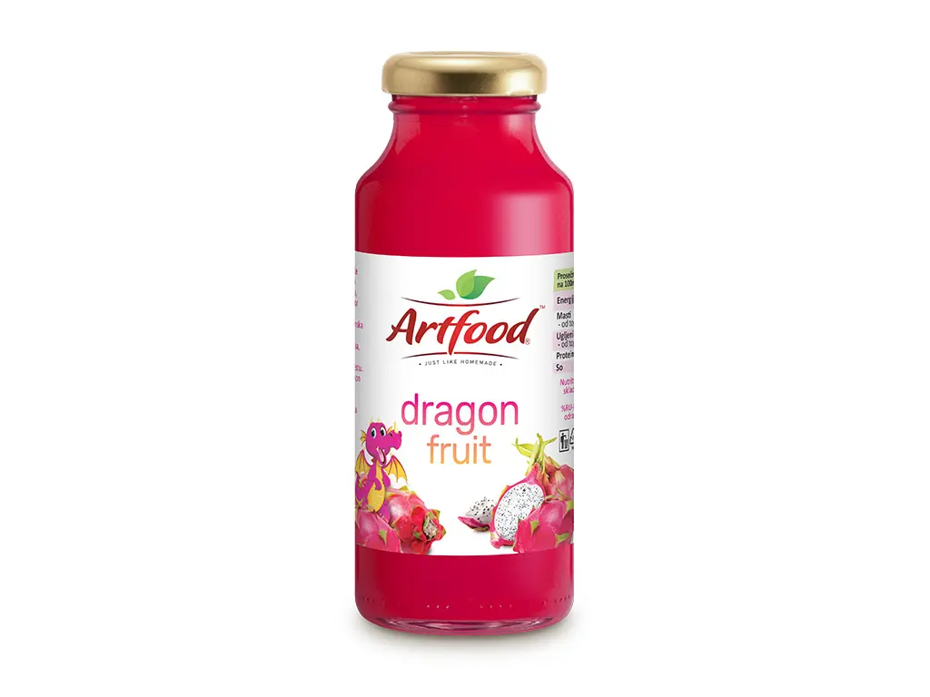 Artfood Osvežavajuće piće sa voćnim sokom, Zmajevo voće, Bezalkoholno, 250ml
