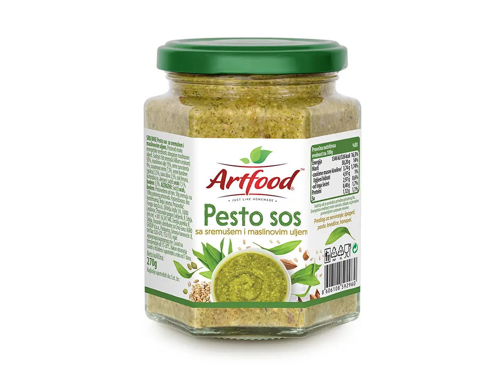Artfood Pesto sos sa sremušem i maslinovim uljem, 270g