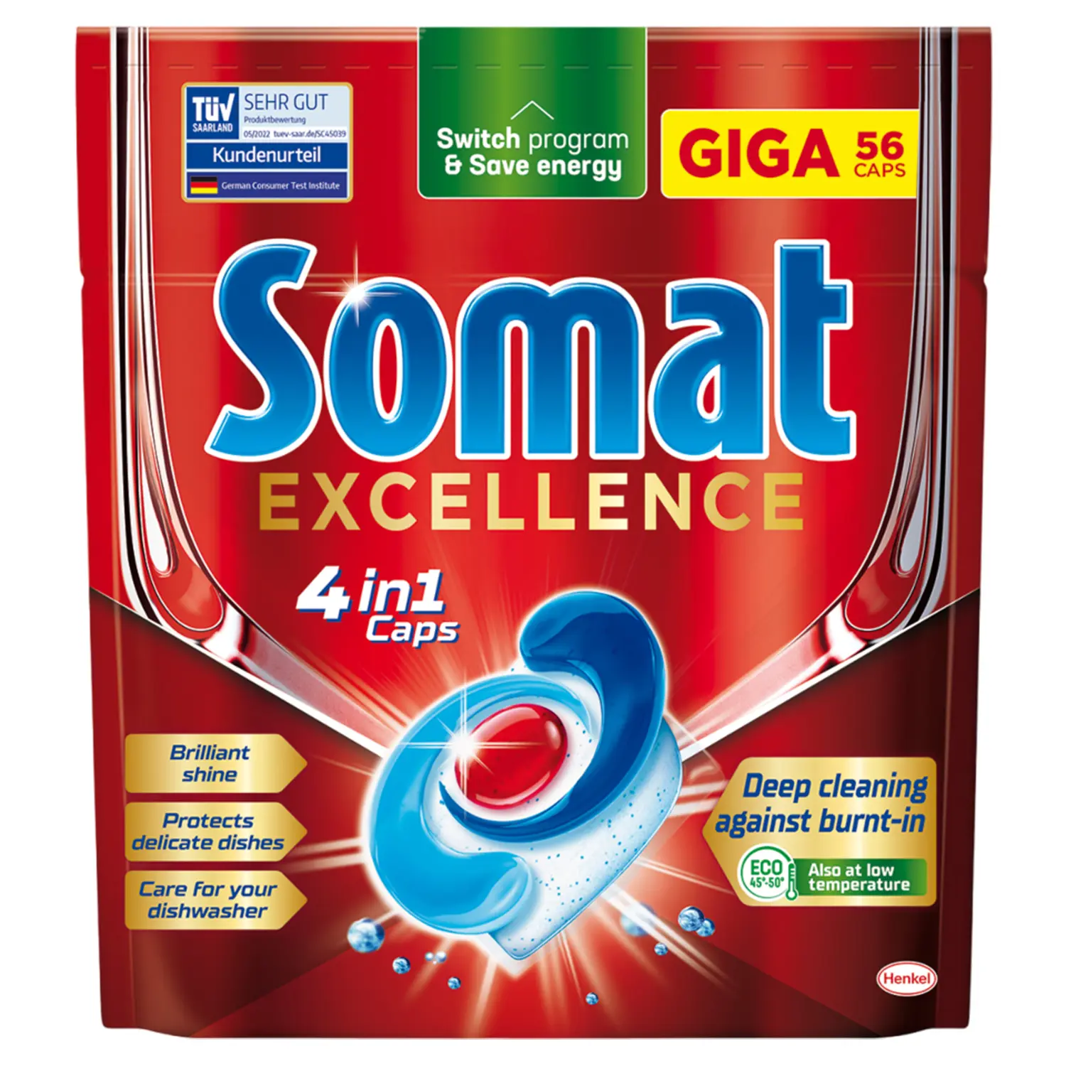 SOMAT Excellence Tablete za mašinsko pranje sudova, 4u1, 56/1
