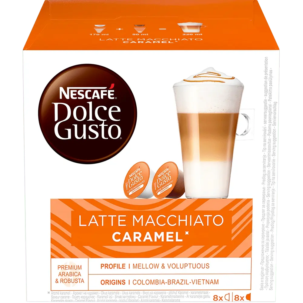 Nescafe Dolce Gusto Caramel Macchiato Kapsule za kafu, 2x8, 145.6g