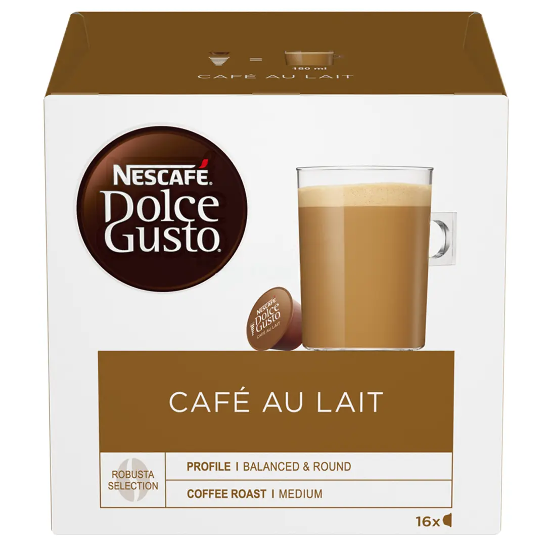 Nescafe Dolce Gusto Cafe au Lait Kapsule za kafu, 16 komada, 160g