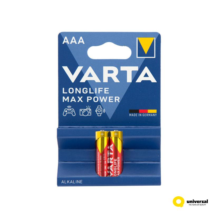 BATERIJE VARTA ALKALNA 2/1 LR03 1.5V LONGLIFE MAX POW