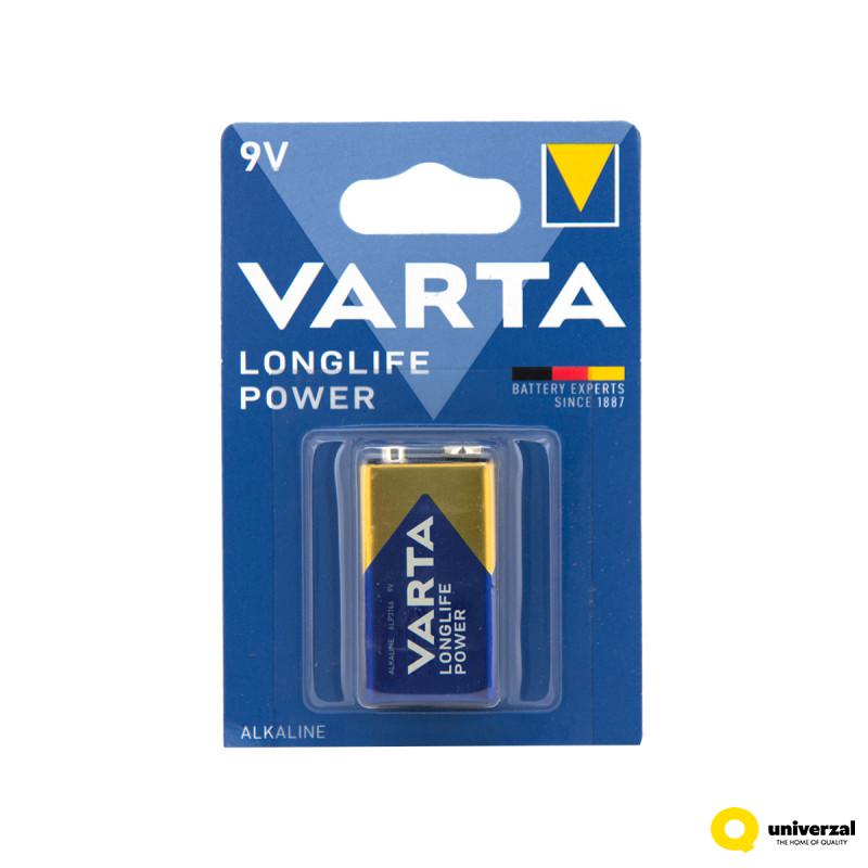 BATERIJE VARTA ALKALNA 1/1 6LR61 9V LONGLIFE POWER