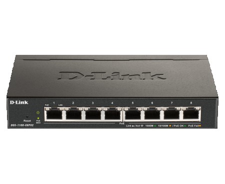 D-Link DGS-1100-08PV2 8port PoE Smart