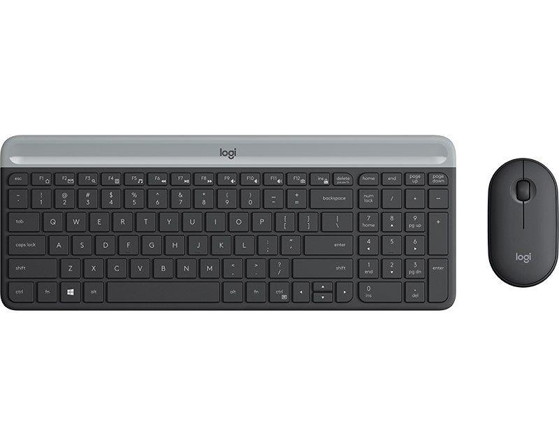 LOGITECH - MK470 Wireless Desktop YU Graphite tastatura + miš