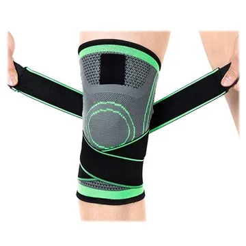 ELASTIC UNISEX FITNESS KNEE PAD PROTECTOR - XL - GREEN