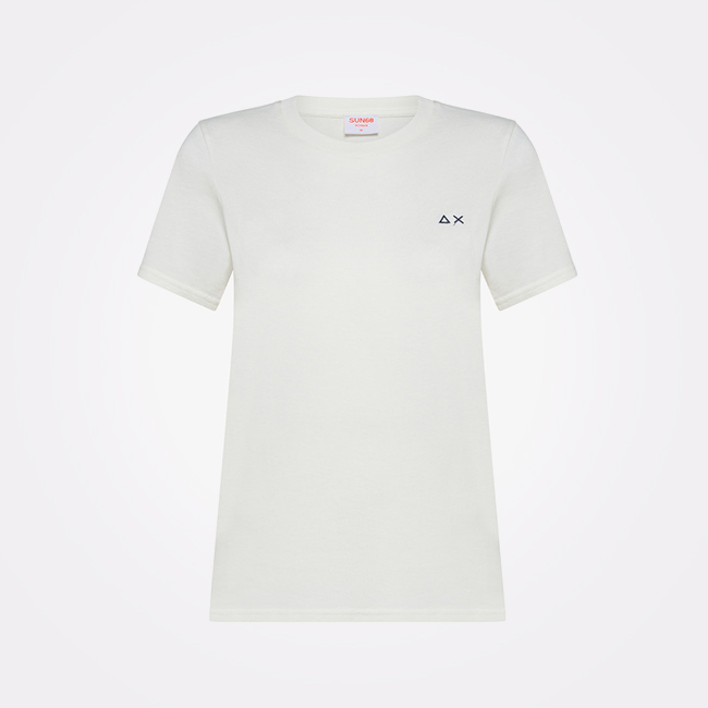 SUN68 T-shirt Round Neck S/s Off White
