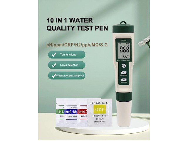 Instrumenti za analizu vode 10u1 pH Detektor Tester