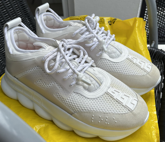 Versace Chain Reaction white men sneakers