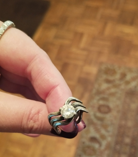 Srebro prsten sa cirkonom i poklon accesorize