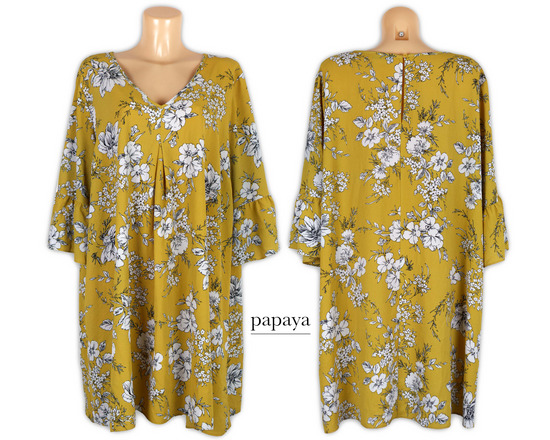 PAPAYA Curve haljina sa cvetnim printom (3XL)