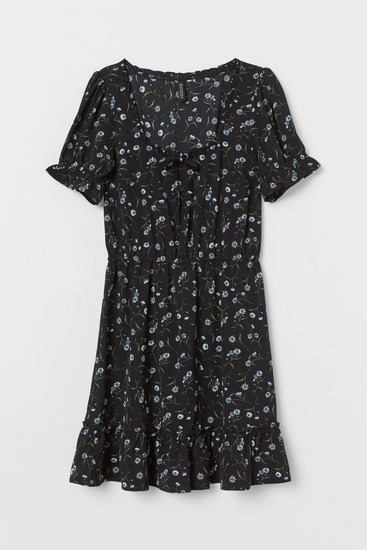 H&M kratka haljina cvetna - XS