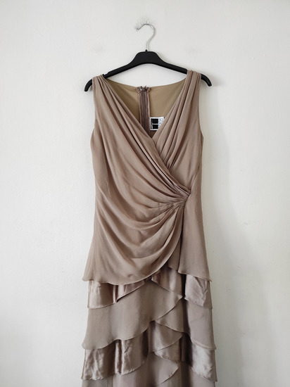 TADASHI visoka moda 100% svila haljina