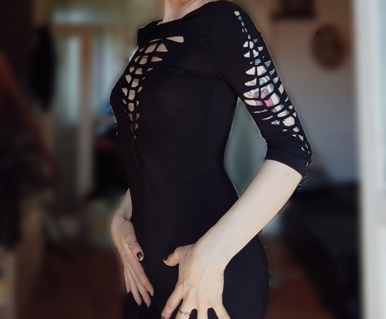 Goth mini haljina