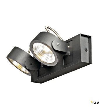 KALU LED 2 plafonska svetiljka, 34W, 2000lm, 3000K, crna