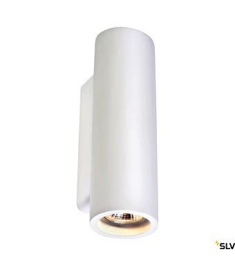 Plastra WALL LUMINAIRE Tube, 2xGU10, okrugla, gips