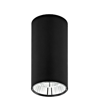 Tortoreto visilica 40W Ø100mm x H200mm crni
Cilindrična viseća plafonska svetiljka