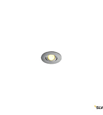 NEW TRIA MINI DL ROUND SET, Downlight, 3000K, brušeni alu.