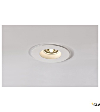 PLASTRA Downlight, GU10, okrugli, bela gips
Svetiljka