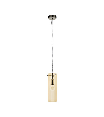 Caporosso visilica 60W E27 staklo:amber staklo IP20
Ovjesna svjetiljka sa čelik ovjesom (Sjenilo prozirno)