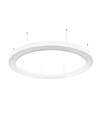 PASTRENGO 3 Ø3000 192W 18.750lm 830 230V LED bela DALI
Prstenasto direktno svetlo, uključen set za ovešenje. DALI dimabilna, bela strukturirana