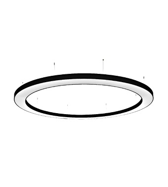 PASTRENGO 3 Ø4000 288W 29.160lm 840 230V LED crna DALI
Prstenasto direktno svetlo, uključen set za ovešenje. DALI dimabilna, crna strukturirana