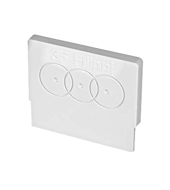 Linux Z S end cap white (set with 2 pieces)