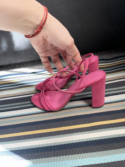 H&M roze Pink sandale na stiklu SNIZENJE