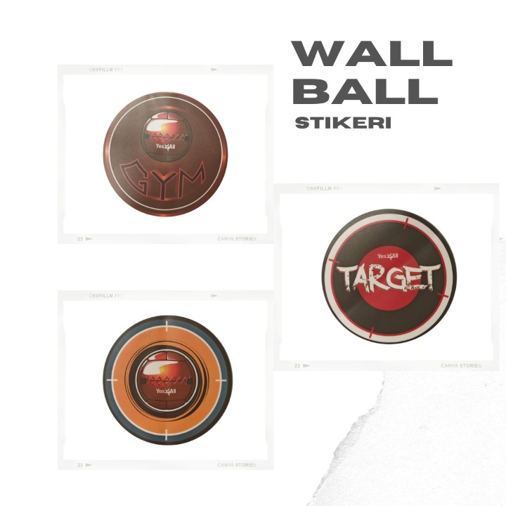 NALEPNICE ZA WALL BALL METU ( SET 3 KOM)