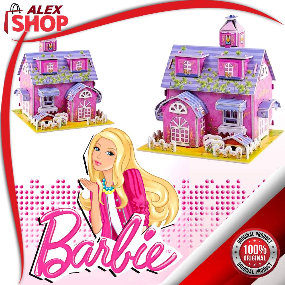 3D puzle pink Barbie kuća slagalica