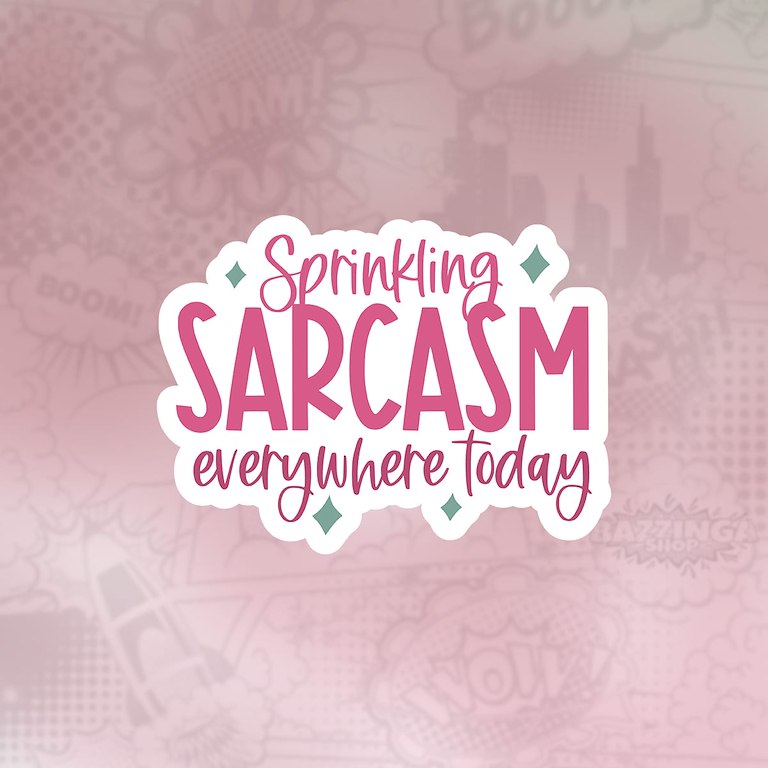 SPRINKLING SARCASM STIKER