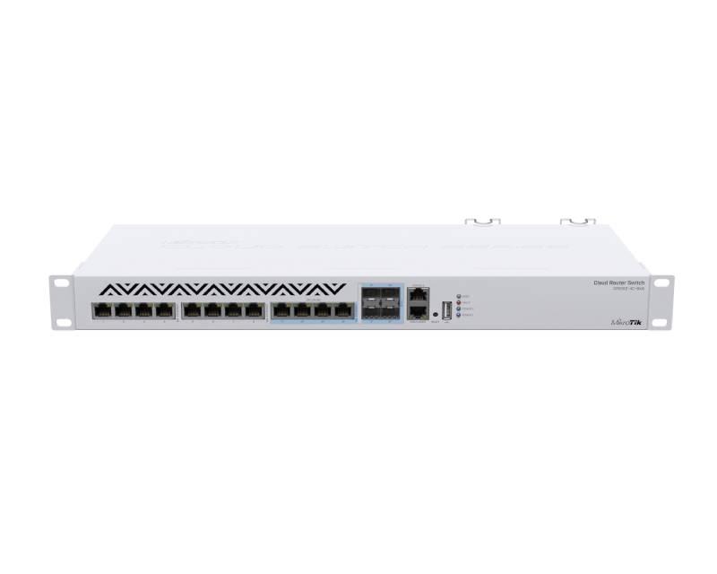 MIKROTIK (CRS312-4C+8XG-RM) L3 upravljivi switch 8 x 10GbE + 4 x 10G