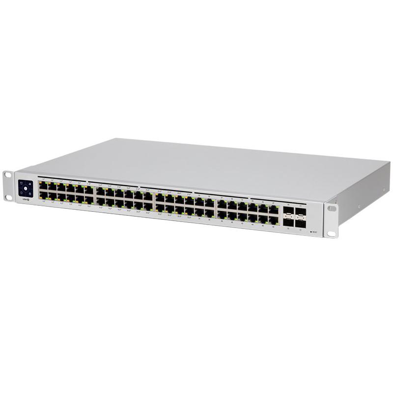 UBIQUITI USW-48-PoE is 48-Port managed PoE switch with (48) Gigabit Ethernet ports including (32) 802.3at PoE+ ports, and (4) SFP ports. Powerful second-generation UniFi switching.