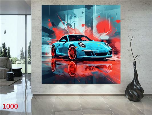 Štampane slike na platnu Porsche Digitalne slike