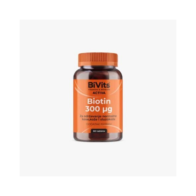 BIVITS ACTIVA BIOTIN 300μ tablete, 60kom