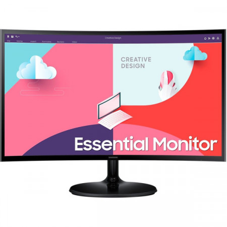 Monitor 24'' Samsung S24C364EAU VA 1920x1080 75Hz 4ms VGA/HDMI zakrivljeni