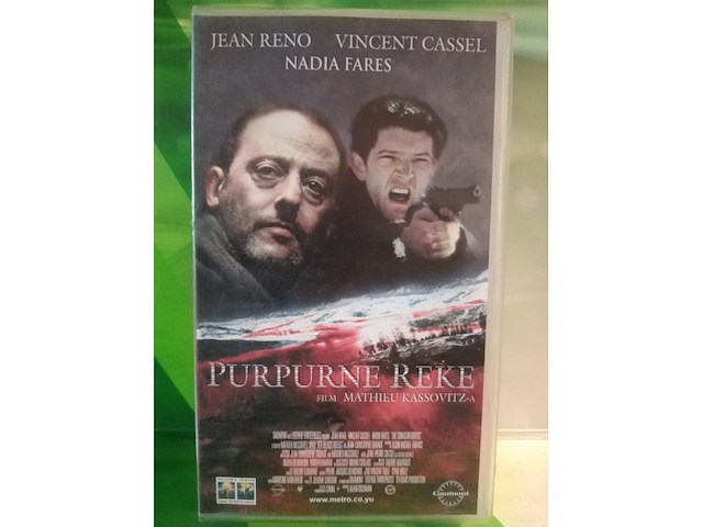 Purpurne Reke - Jean Reno / Vincent Cassel / VHS /