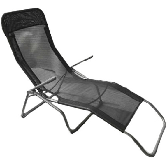 Ležaljka stolica - tamno siva