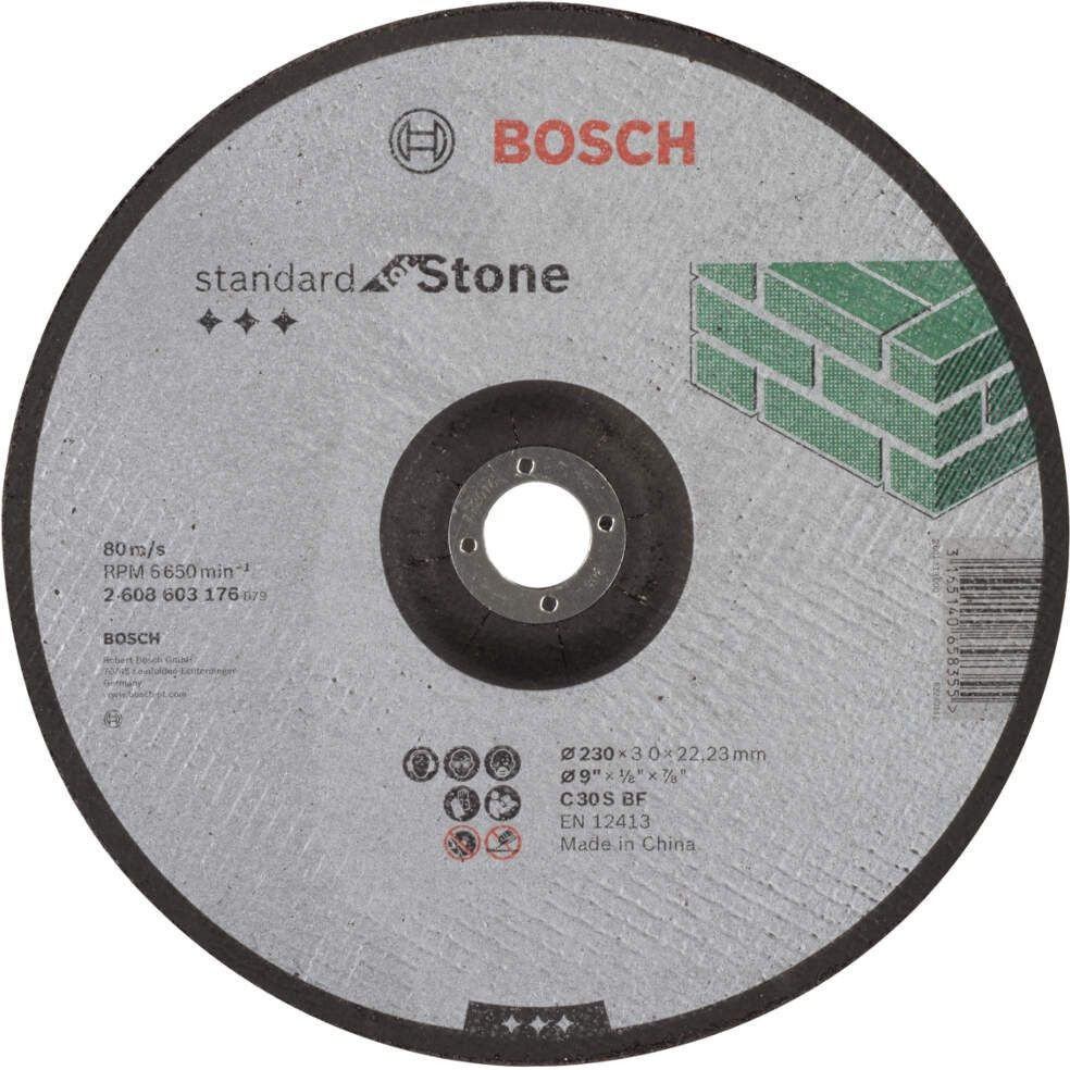 Rezna ploča za kamen ispupčena Standard C30 S BF 230x3.0mm BOSCH