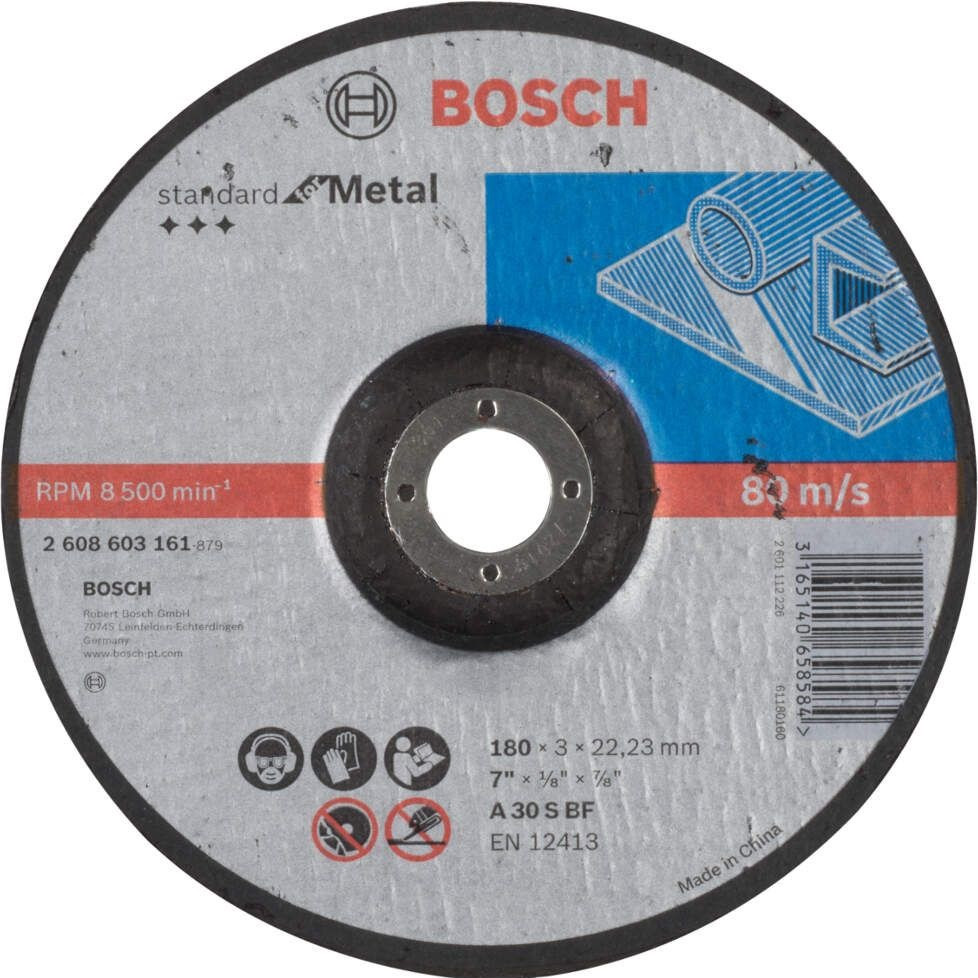 Rezna ploča za metal ispupčena Standard A30 S BF 180x3.0mm BOSCH