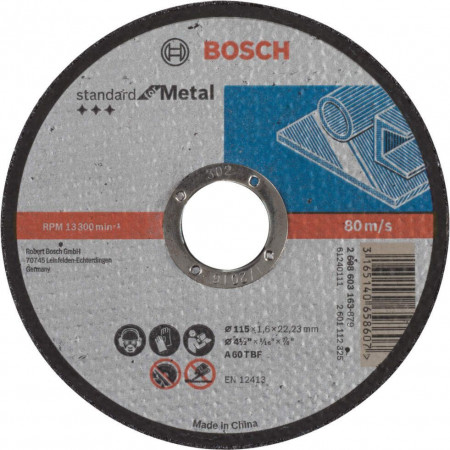 Rezna ploča za metal Standard A60 T BF 115x1.6mm BOSCH