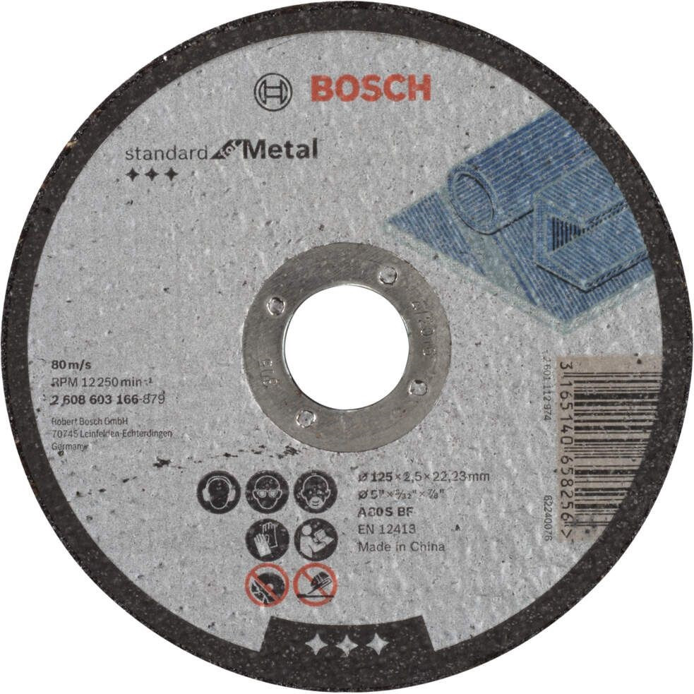 Rezna ploča za metal Standard A30 S BF 125x2.5mm BOSCH