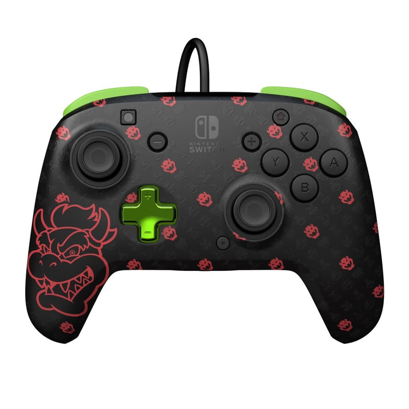 Nintendo Switch Rematch Wired Controller – Bowser Glow In The Dark