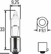 Sijalica 12V H21W 21w halogena tanka Hella